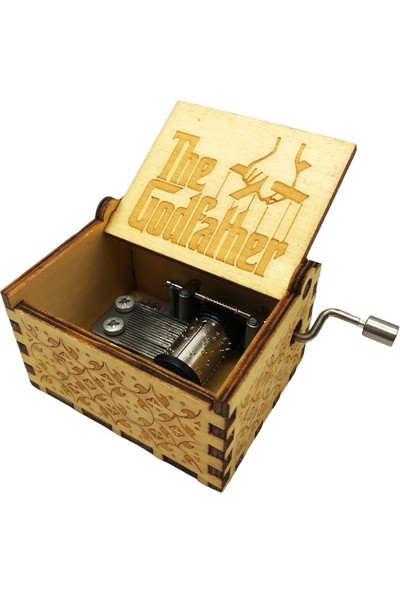 herkesetoptantic The Godfather Ahşap Çevirmeli Müzik Kutusu (Krem) herkesetoptantic The Godfather Ahşap Çevirmeli Müzik Kutusu (Krem)