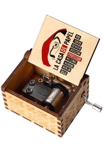 herkesetoptantic La Casa De Papel Profesör 1 Ahşap Çevirmeli Müzik Kutusu (Krem) herkesetoptantic La Casa De Papel Profesör 1 Ahşap Çevirmeli Müzik Kutusu (Krem)