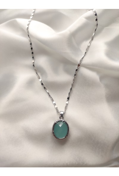 Swell Yeşil Taşlı Silver Kolye Swell Yeşil Taşlı Silver Kolye