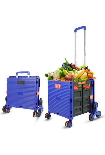 BALATLI Katlanabilir Portatif Merdiven Çıkabilen Market ve Pazar Taşıma Arabası 40 kg BALATLI Katlanabilir Portatif Merdiven Çıkabilen Market ve Pazar Taşıma Arabası 40 kg