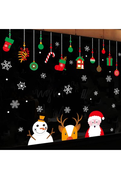 Fıy Noel Çıkartmaları Minimalist Tarz (Yurt Dışından)