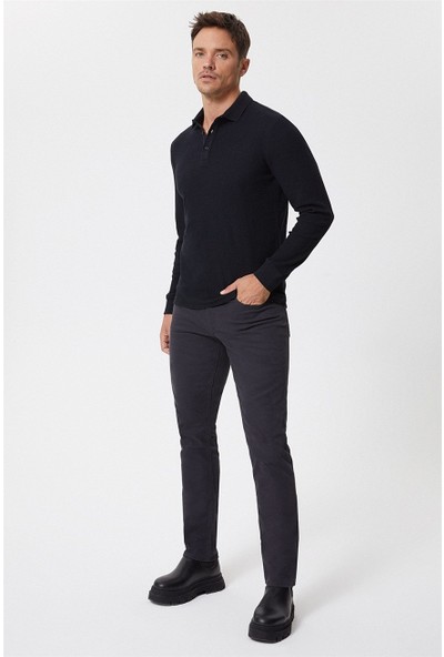 Lee Cooper Jagger Nd 6 Erkek Dokuma Slim Straight Fit Pantolon Antrasit Lee Cooper Jagger Nd 6 Erkek Dokuma Slim Straight Fit Pantolon Antrasit