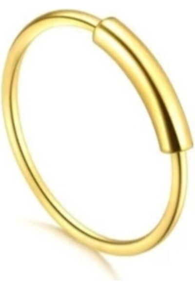Takıconcept Çelik Kilitli Halka Piercing Altın Renk
