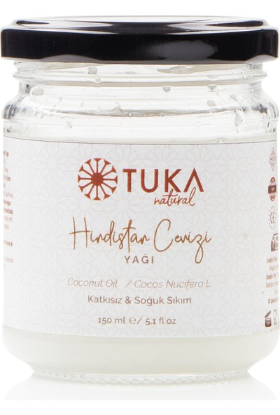Tuka Natural Hindistan Cevizi Yağı 150 ml