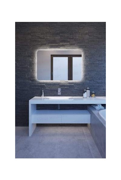 Toprak Dekor 80*60 Düz Ledli Banyo Aynası