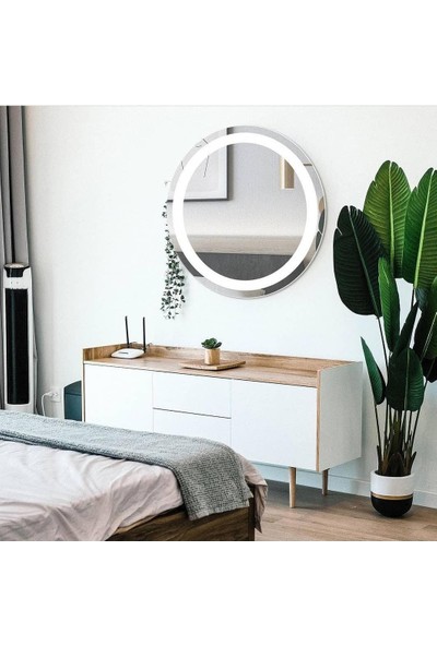Toprak Dekor 70 cm Kumlamalı Ledli Banyo Aynası Toprak Dekor 70 cm Kumlamalı Ledli Banyo Aynası