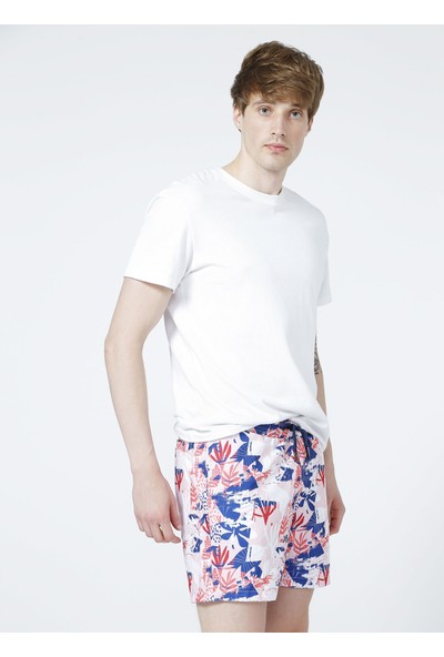 Aeropostale Pembe Desenli Şort Mayo