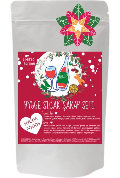 Hygge Foods Hygge Sıcak Şarap Hazırlama Seti - Premium Meyve ve Baharat Karışım - Limited Edition - Mulled Wine Set - Yılbaşı Seti Hygge Foods Hygge Sıcak Şarap Hazırlama Seti - Premium Meyve ve Baharat Karışım - Limited Edition - Mulled Wine Set - Yılbaşı Seti