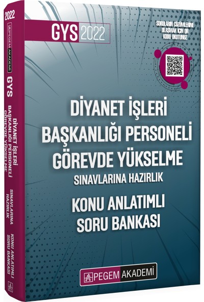 Pegem Akademi Yayıncılık 2022 Diyanet İşleri Başkanlığı Personeli Görevde Yükselme Sınavlarına Hazırlık Konu Anlatımlı Soru Bankası Pegem Akademi Yayıncılık 2022 Diyanet İşleri Başkanlığı Personeli Görevde Yükselme Sınavlarına Hazırlık Konu Anlatımlı Soru Bankası