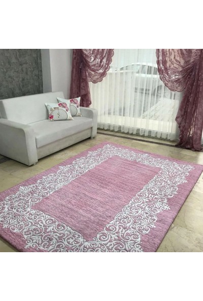 Yıldızhanem 4m² ve 6m² Beyaz Detaylı Pembe Süngerli,Lastikli,Kaymaz,Dijital Baskılı Yıkanabilir Halı Örtüsü Yıldızhanem 4m² ve 6m² Beyaz Detaylı Pembe Süngerli,Lastikli,Kaymaz,Dijital Baskılı Yıkanabilir Halı Örtüsü