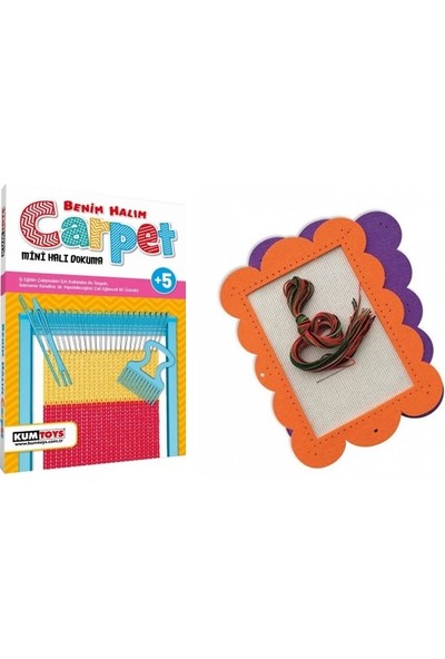 Kumtoys Keçe Çerçeveli Etamin Sanatı + Halı Dokuma Sanatı (2 Ürün)