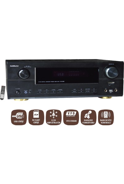 Goldmaster AV-500 USB 6 Kanal Ev Anfisi Goldmaster AV-500 USB 6 Kanal Ev Anfisi