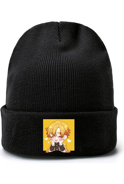 Xinkerui Baskılı Örme Yün Şapka (Yurt Dışından) Xinkerui Baskılı Örme Yün Şapka (Yurt Dışından)