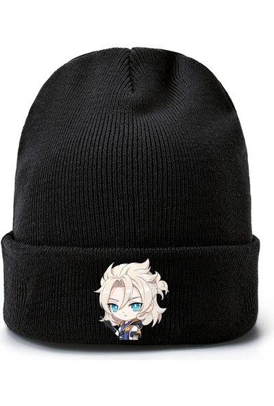 Xinkerui Baskılı Örme Yün Şapka (Yurt Dışından) Xinkerui Baskılı Örme Yün Şapka (Yurt Dışından)