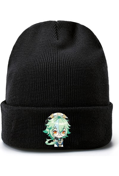 Xinkerui Baskılı Örme Yün Şapka (Yurt Dışından) Xinkerui Baskılı Örme Yün Şapka (Yurt Dışından)