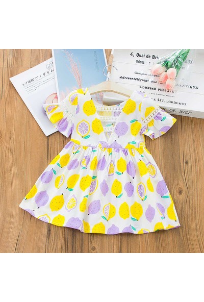 SUM211 Mor Limon Elbise