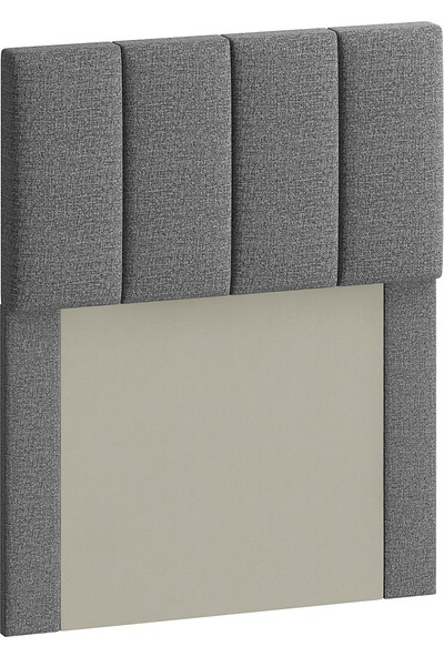 Mobpazar Capella Baza Başlığı 90X100 cm Antrasit Tek Kişilik