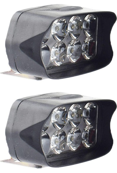 Sharplace Motosikletler Su Geçirmez 12 V LED Çift Yardımcı Sis Işığı Spotlight 12 V (Yurt Dışından)