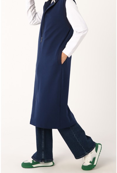 ALLDAY Omuz Şeritli Fermuarlı Yelek