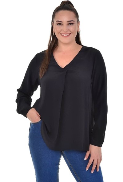 Myline Uzun Kollu V Yaka Bluz Myline Uzun Kollu V Yaka Bluz