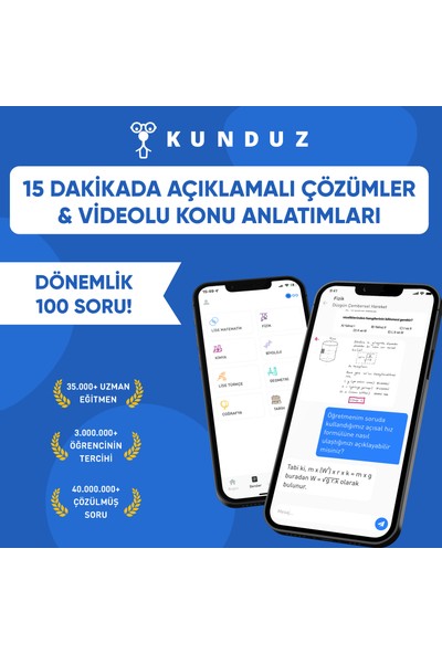 Kunduz Soru Çözüm Paketi - Dönemlik Standart Paket - Her ay 100 Soru