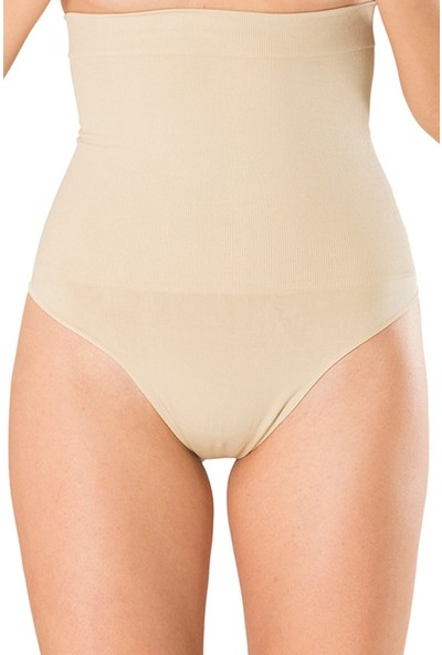 İpek Özmel Kadın Ten Yüksek Bel Toparlayıcı, Inceltici String Korse