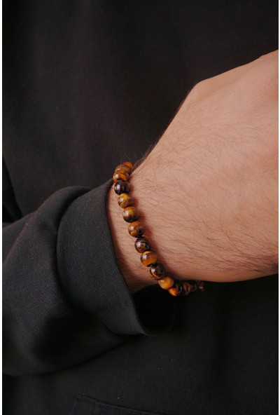 Sagir Jewelry Kaplangözü Doğal Taş Erkek Bileklik