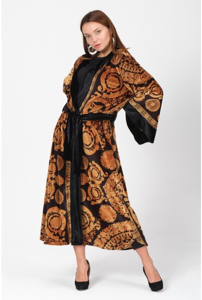 Galeri Tunç Abiye Kadife Kimono & Kaftan GTKAK010