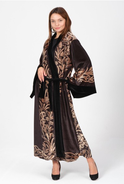 Galeri Tunç Abiye Kadife Kimono & Kaftan GTKAK011