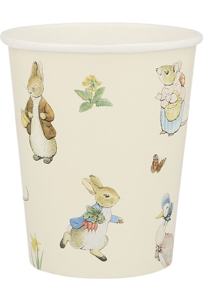 Meri Meri Peter Rabbit & Friends Bardak 12'li Meri Meri Peter Rabbit & Friends Bardak 12'li