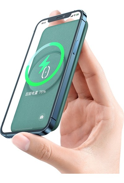 Mcdodo MC-8771 Magsafe 15W 10.000 Mah Kablosuz Powerbank - Yeşil Mcdodo MC-8771 Magsafe 15W 10.000 Mah Kablosuz Powerbank - Yeşil