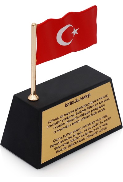 Zekupp Masa Üstü Türk Bayrağı, Istiklâl Marşı Temalı Zekupp Masa Üstü Türk Bayrağı, Istiklâl Marşı Temalı