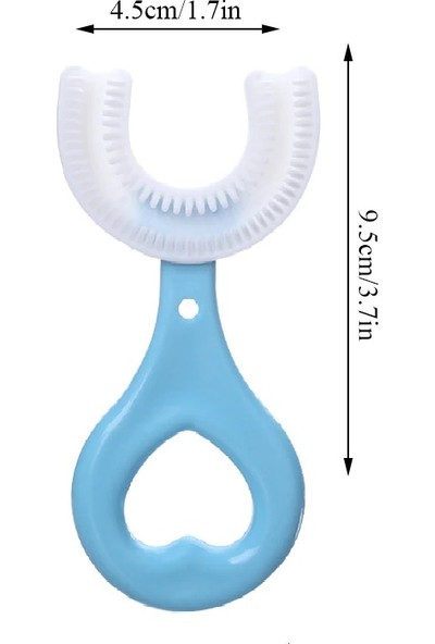Lyra Professional U Şeklinde Pratik Çocuk Diş Fırçası 2-6 Yaş Mavi
