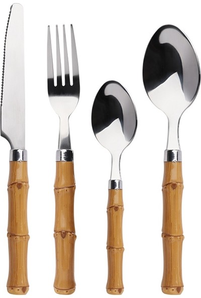 Bambum Matia 24 Parça Çatal Kaşık Bıçak Seti B1144 Bambum Matia 24 Parça Çatal Kaşık Bıçak Seti B1144