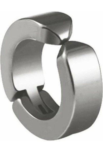 Ne&Ra Paslanmaz Çelik Erkek Kadın Deliksiz Kulaklara Kıskaçlı Küpe Gri Ne&Ra Paslanmaz Çelik Erkek Kadın Deliksiz Kulaklara Kıskaçlı Küpe Gri