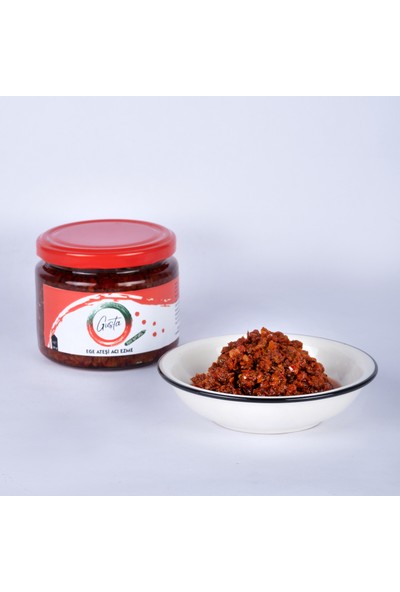 Gusta Ege Ateşi Acı Ezme (Kuru Domatesli) 300 ml Gusta Ege Ateşi Acı Ezme (Kuru Domatesli) 300 ml