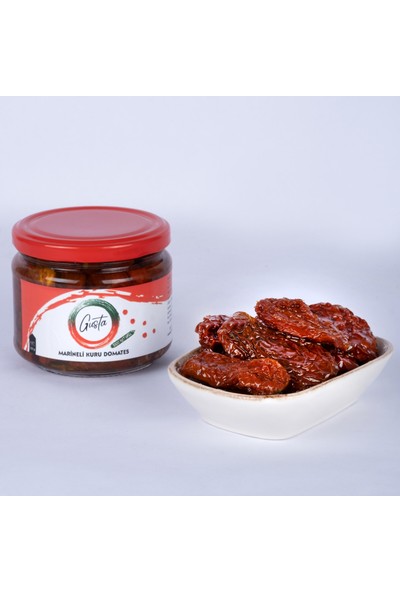 Gusta Marineli Naturel (Yarım Kesim) Kuru Domates 300 ml Gusta Marineli Naturel (Yarım Kesim) Kuru Domates 300 ml