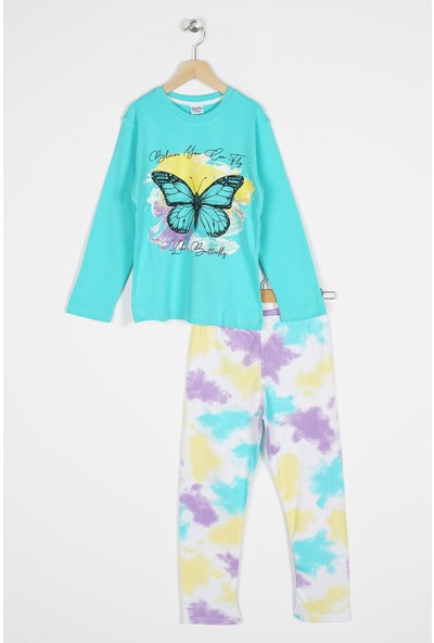 Zepkids Kız Çocuk Kelebek Baskılı Pijama Takımı 7-10 Yaş Zepkids Kız Çocuk Kelebek Baskılı Pijama Takımı 7-10 Yaş