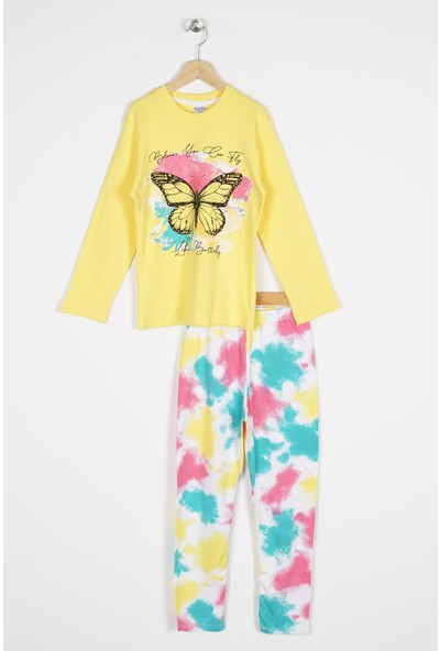Zepkids Kız Çocuk Kelebek Baskılı Pijama Takımı 7-10 Yaş Zepkids Kız Çocuk Kelebek Baskılı Pijama Takımı 7-10 Yaş