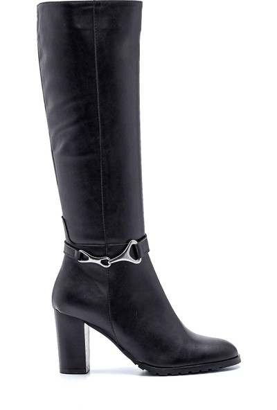 Derimod Kadın Toka Detaylı Topuklu Çizme