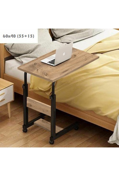 SC Dizayn Yükseklik Ayarlı Dikey Laptop ve Servis Sehpası - Atlantik Çam (Tekerli) SC Dizayn Yükseklik Ayarlı Dikey Laptop ve Servis Sehpası - Atlantik Çam (Tekerli)