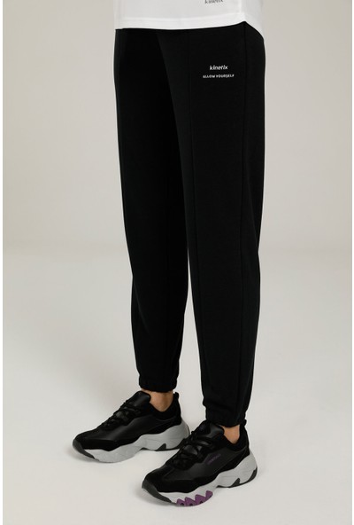 Kinetix SN639 Lısa Stıtch Detaıle Siyah Kadın Eşofman