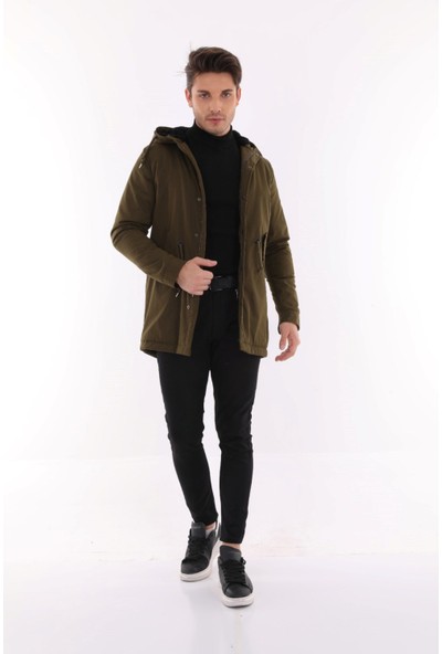 Tomms Erkek Martin Slim Fit Kapüşonlu Içi Kürklü Uzun Parka Soğuk Geçirmez BNTDNR-8108 Tomms Erkek Martin Slim Fit Kapüşonlu Içi Kürklü Uzun Parka Soğuk Geçirmez BNTDNR-8108