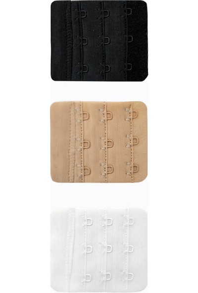 Nbb - Siyah Beyaz Ten 3lü Agraf