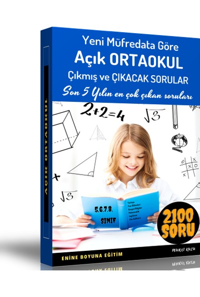 Açık Ortaokul Yardımcı Kitabı (2100 Güncel Soru) Açık Ortaokul Yardımcı Kitabı (2100 Güncel Soru)