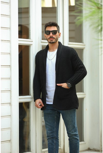 Valiberta Çift Cepli Örme Triko Hırka