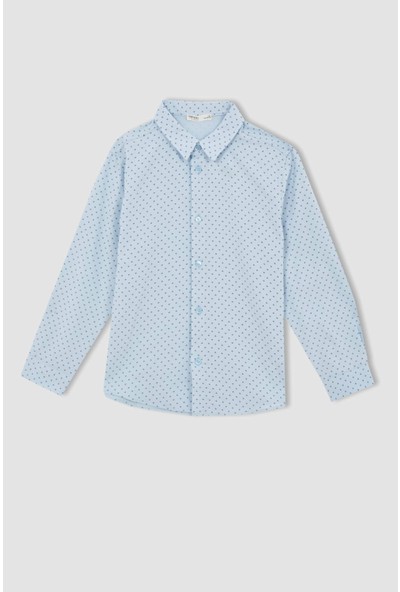 DeFacto Erkek Çocuk Regular Fit Oxford Uzun Kollu Gömlek W8520A621CW