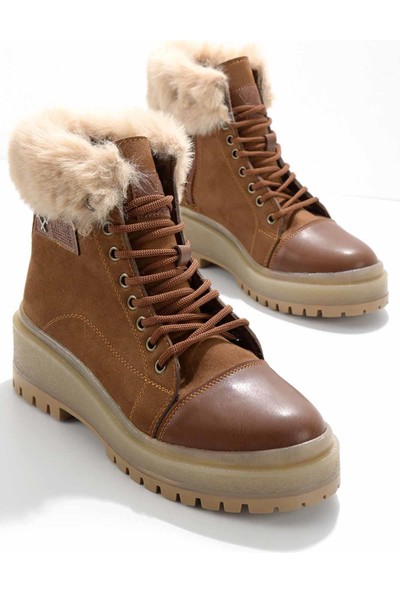Bambi Taba Süet Kadın Bot & Bootie K02578002602