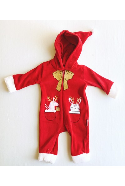 Necix's Happy Frog - Geyik Baskılu Kapüşonlu Tulum