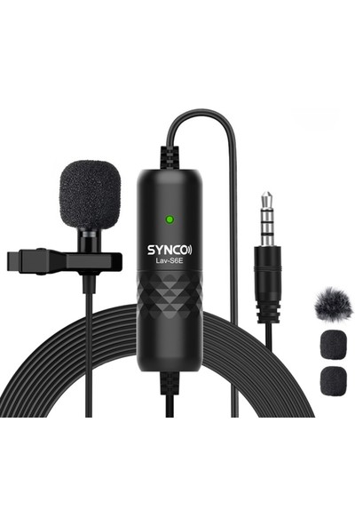 Synco LAV-S6E Profesyonel Yaka Mikrofonu Klipsli Çok (Yurt Dışından)